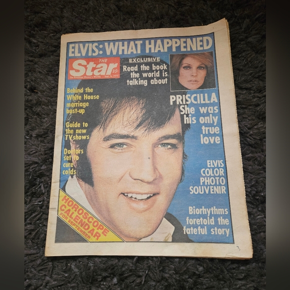 Accents | Vintage Elvis Presley The Star September 6 1977 Tabloid ...